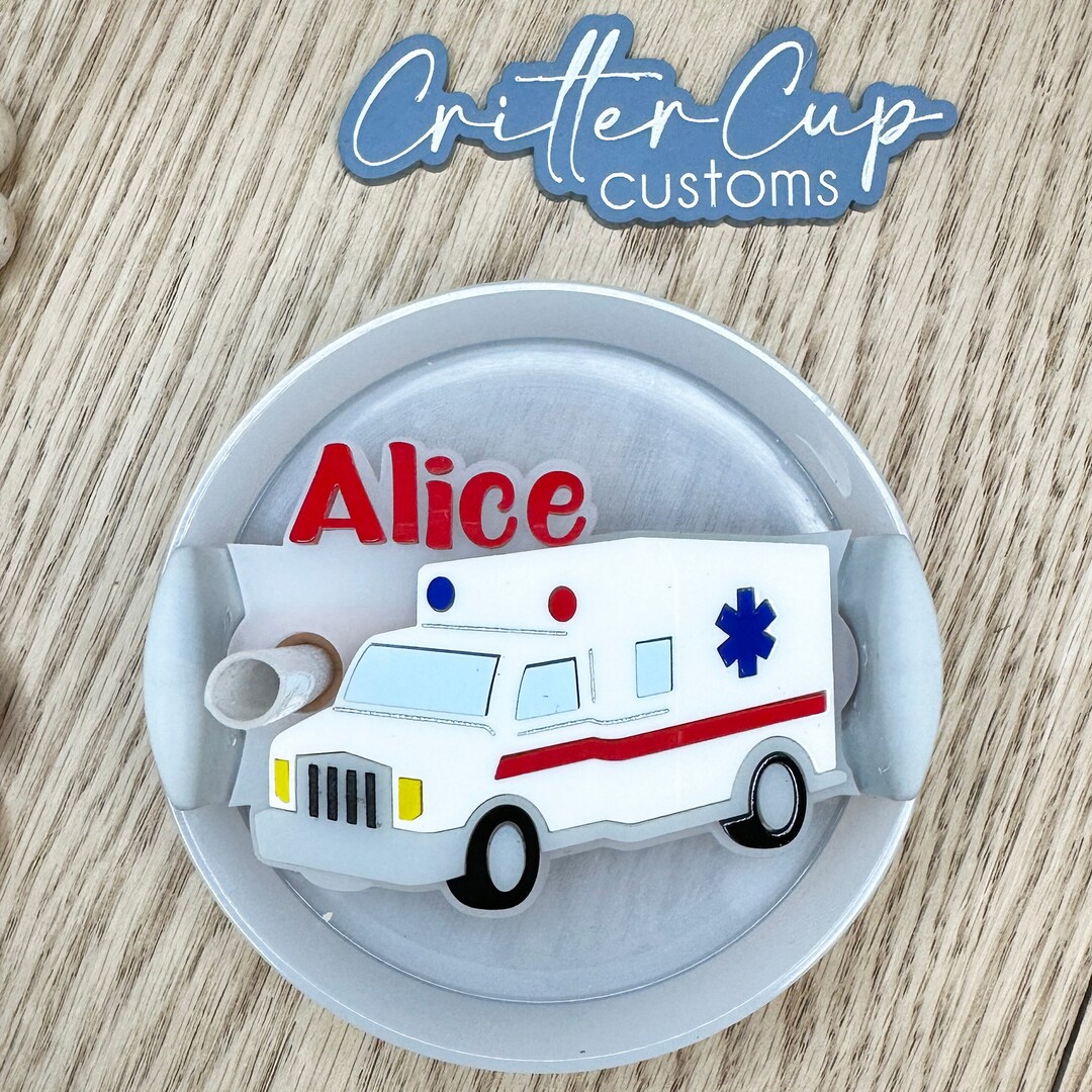 Paramedic Stanley Lid Name Plate, 40oz EMS Stanley Name Plate ...