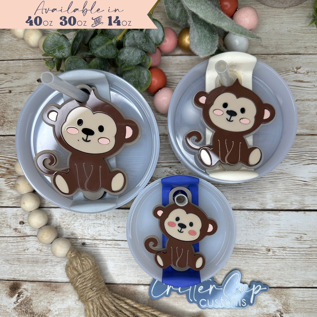 Monkey Stanley Name Plate, Monkey Name Plate, Name Plate, 30oz Stanley ...