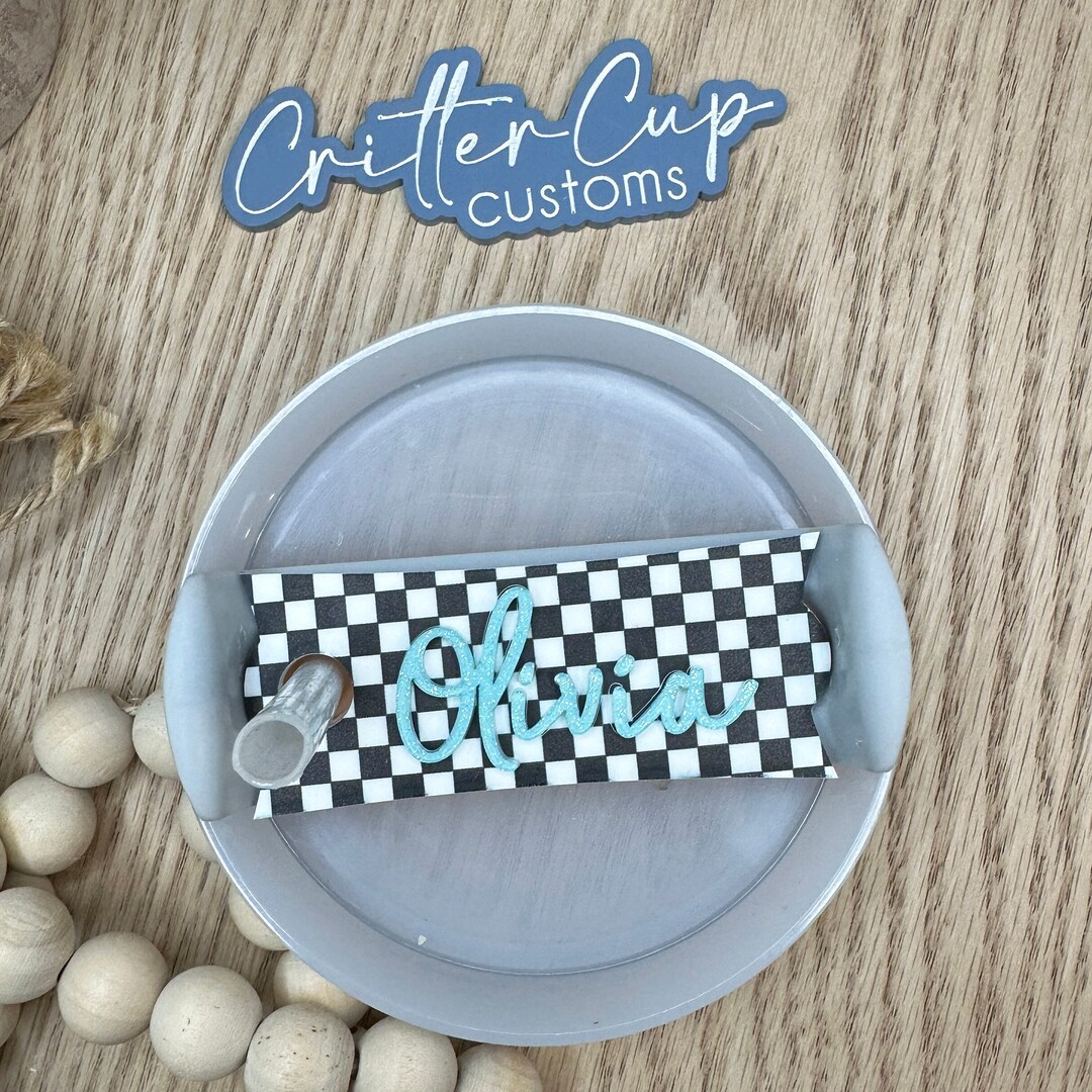 Checkered Name Plate, Personalized Name Plate,stanley Name Plate, Ozark ...