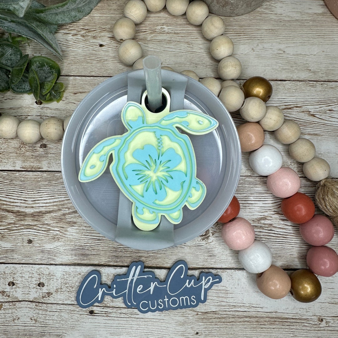 Sea Turtle Stanley Name Plate, Turtle Name Plate, 40oz Stanley Name ...