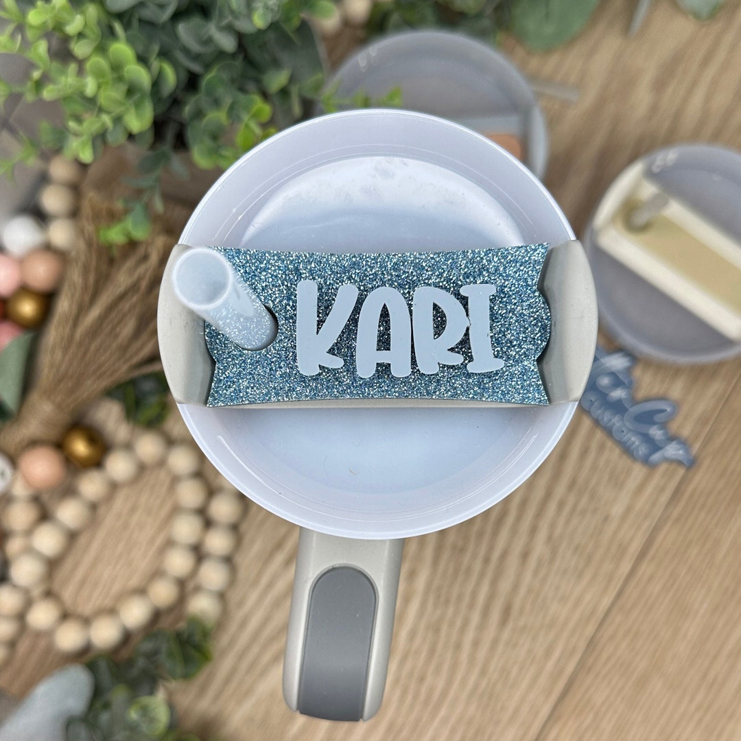Glitter Stanley Name Plate, 40oz Stanley Name Plate, Stanley Cup Topper ...