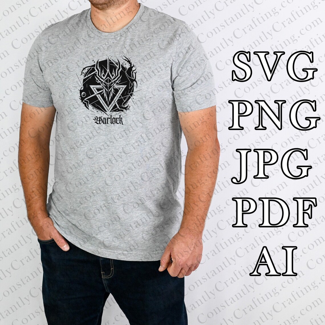 Warlock Emblem SVG D&D Fantasy Cut File Cricut Xtool - Etsy