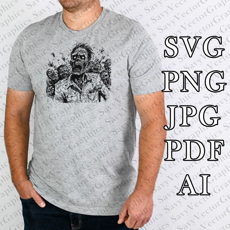 Zombie Horde SVG Resident Evil SVG Zombies Scifi Cut File - Etsy