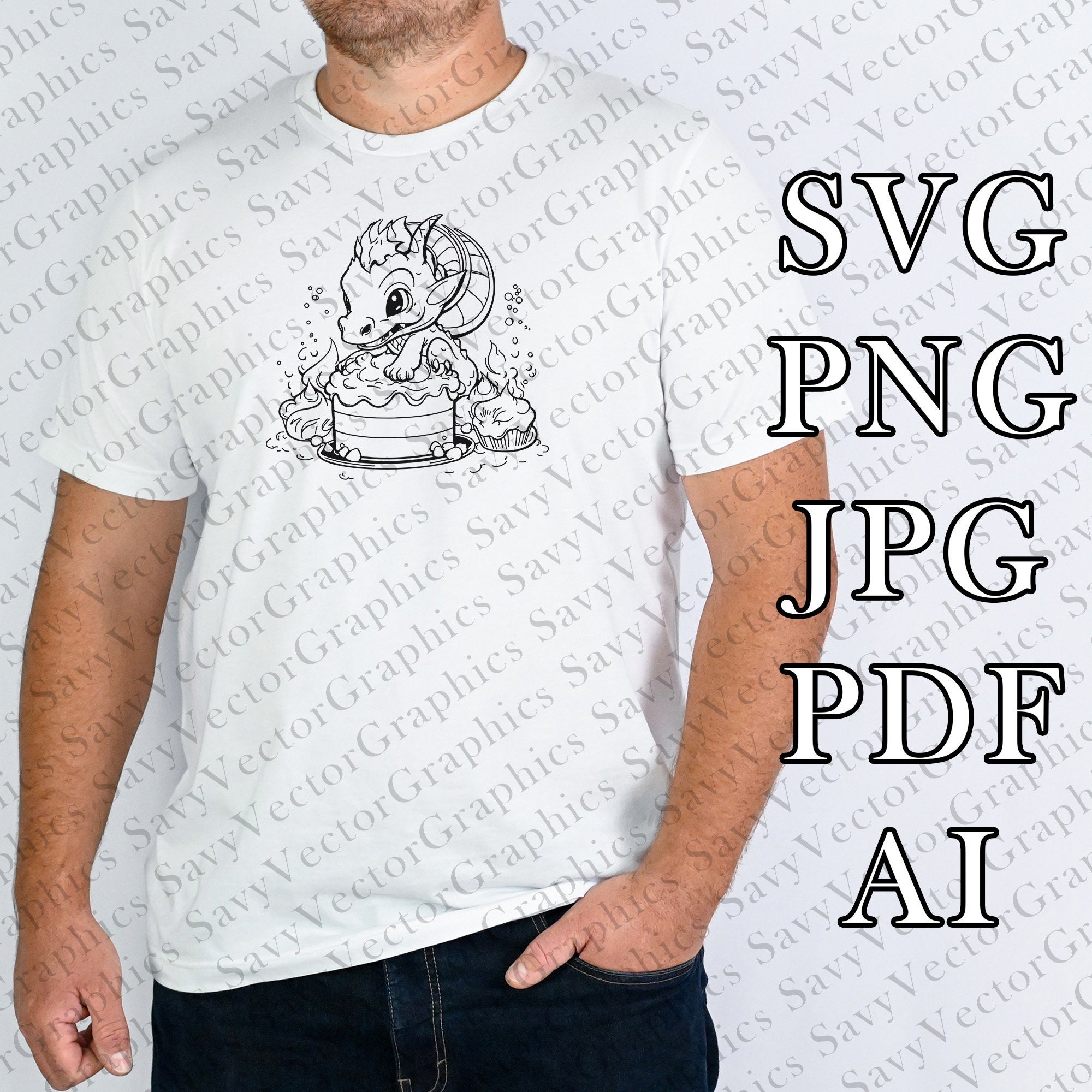 Food Dragon Cake SVG, Cute Dragon SVG, Fantasy, Cut File Cricut, Xtool ...