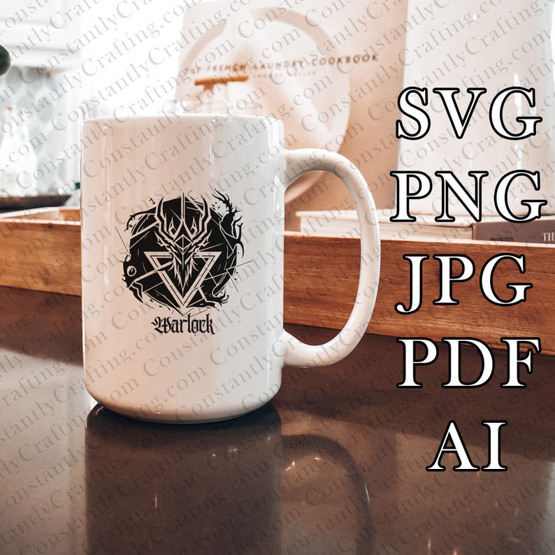 Warlock Emblem SVG D&D Fantasy Cut File Cricut Xtool - Etsy