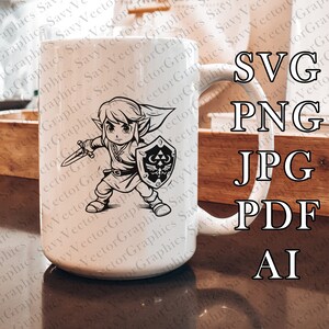 Young Link SVG, Zelda Young Link SVG, Young Link, Cartoon Link, Link ...