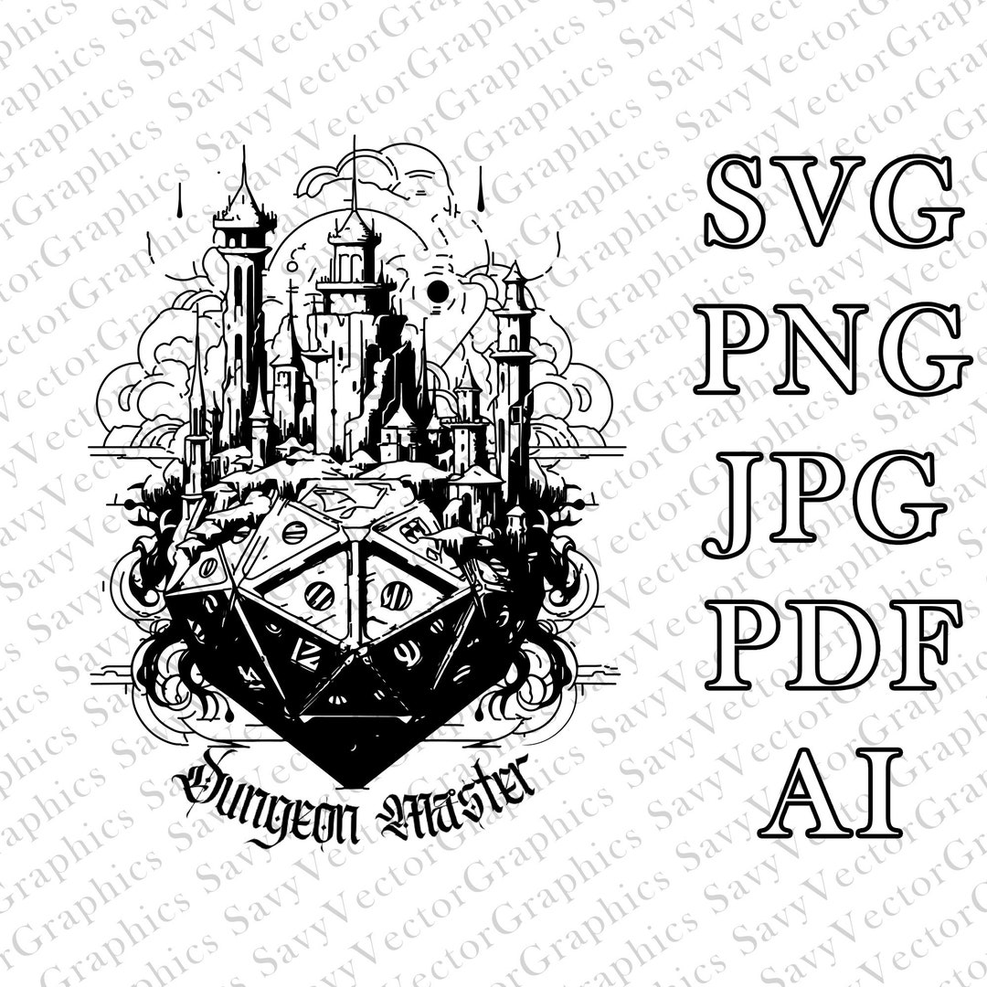 Dungeon Master Emblem, PNG, SVG, D&D, Fantasy, Dungeons and Dragons ...