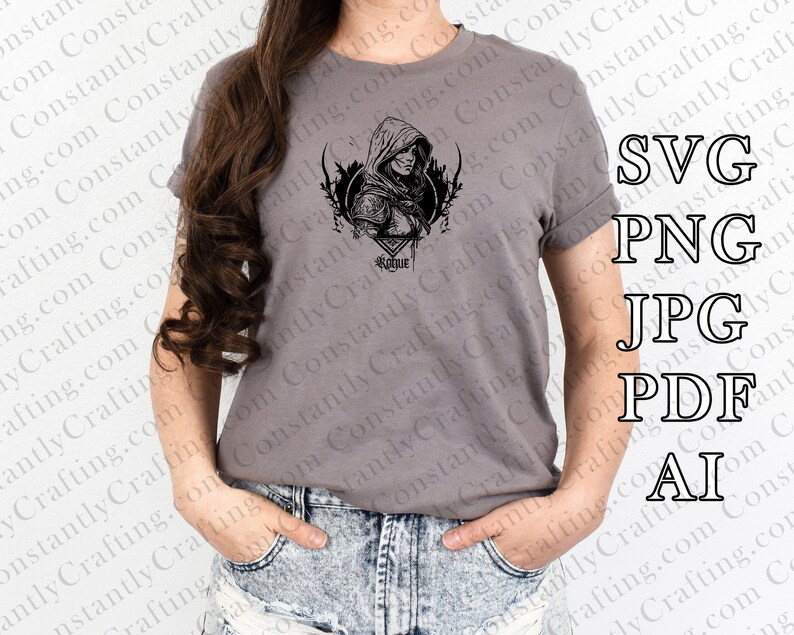 Rogue Rogue Female SVG D&D Fantasy Cut File Cricut - Etsy