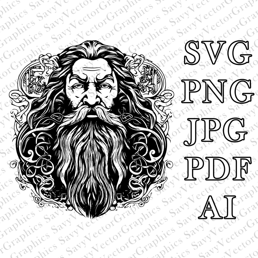 Gimli SVG, Lord of the Rings, Dwarf SVG, Lotr SVG, Cut File Cricut ...