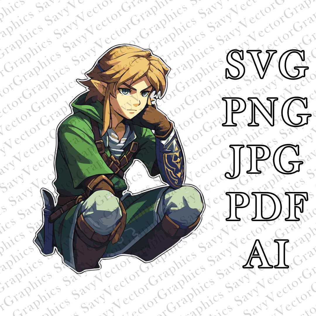 Pensive Link Sticker Design, Pensive Link SVG, Pensive Link PNG, DIY ...
