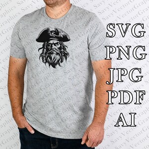 Blackbeard, Blackbeard the Pirate, Blackbeard Vector Graphic, Pirate ...