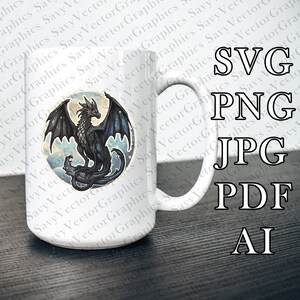 Ice Dragon Sticker Design, Ice Dragon SVG, Ice Dragon PNG, Magical ...