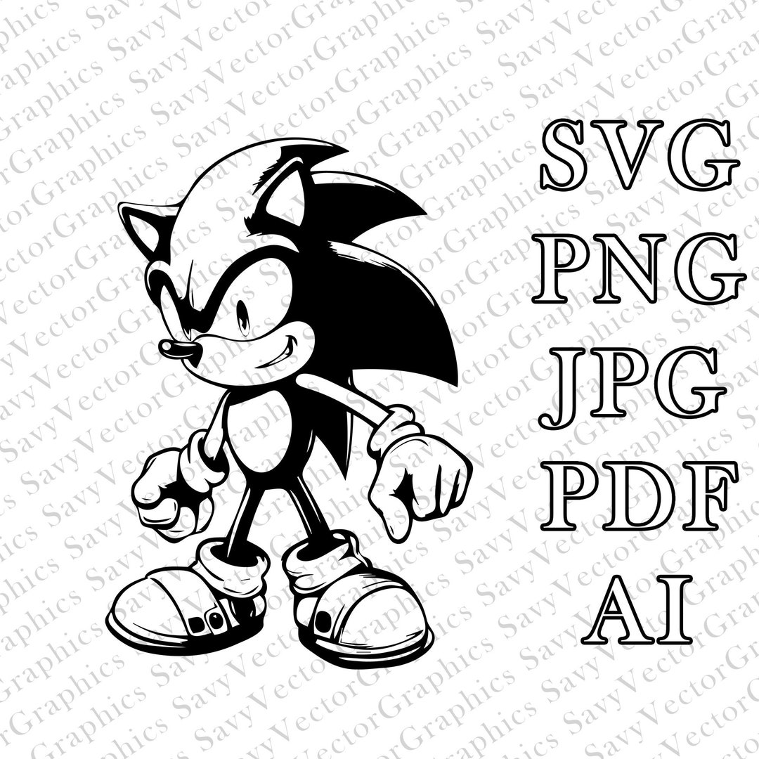 Sonic the Hedgehog SVG, Sonic SVG, Sonic, Sonic PNG, Cut File Cricut ...