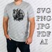 Draconic Warlock, Dragonborn, SVG, Black and White Transparent ...