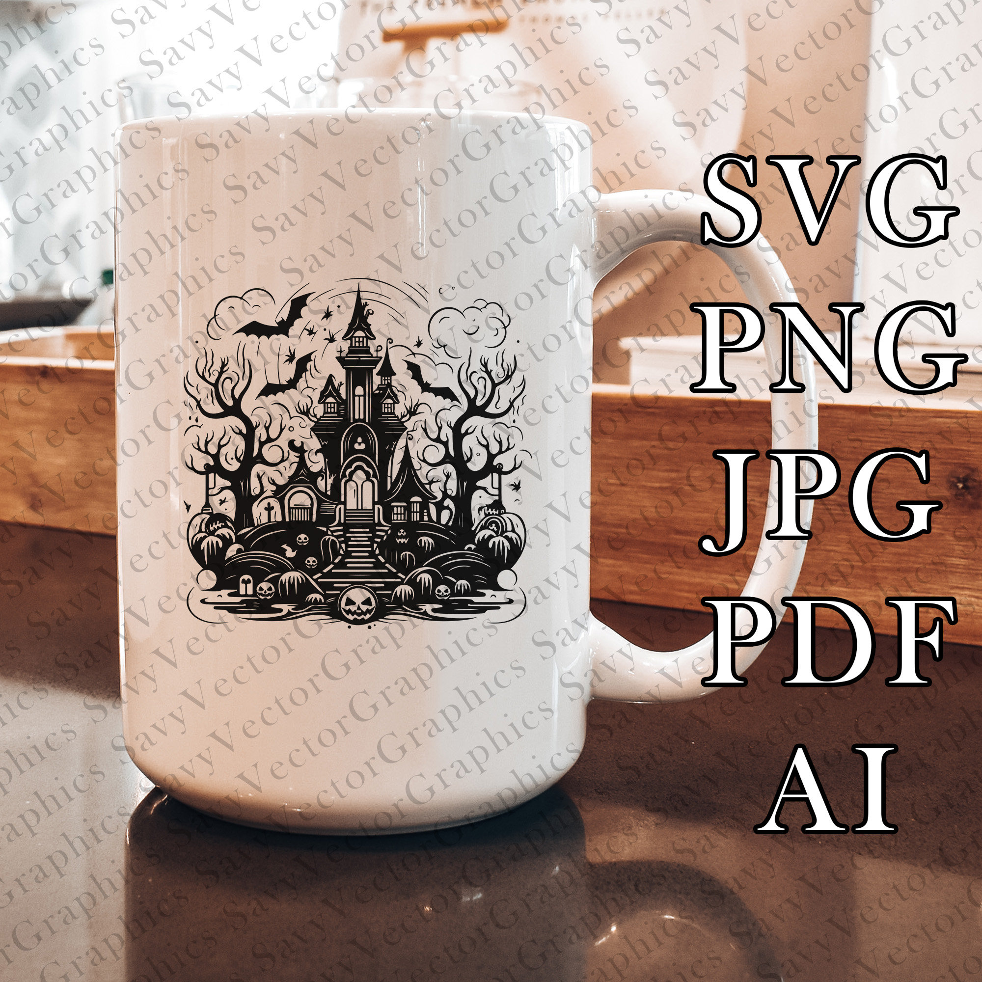 Spooky House SVG Halloween SVG Cut File Cricut File for - Etsy