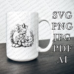 Tails SVG, Sonic the Hedgehog SVG, Tails the Fox, Cut File Cricut, File ...