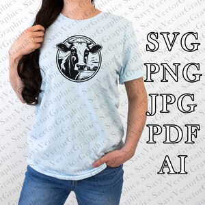 Dairy Cow, Dairy Cow Head, Cow SVG, Cow, Cut File Cricut, Xtool, Laser ...