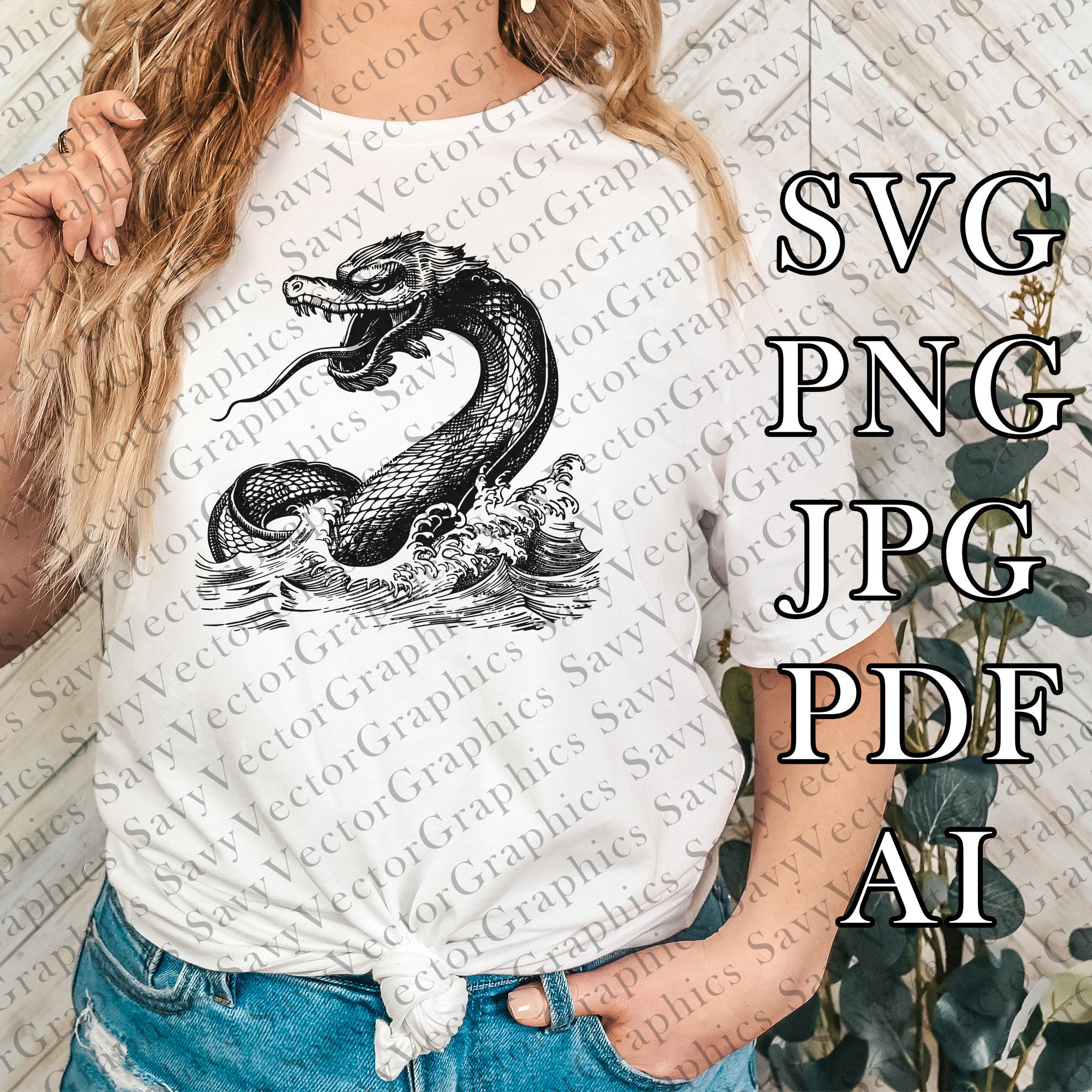 Sea Serpent SVG, Sea Serpent PNG, Sea Serpent Vector, Cut File Cricut ...