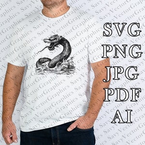 Sea Serpent SVG, Sea Serpent PNG, Sea Serpent Vector, Cut File Cricut ...