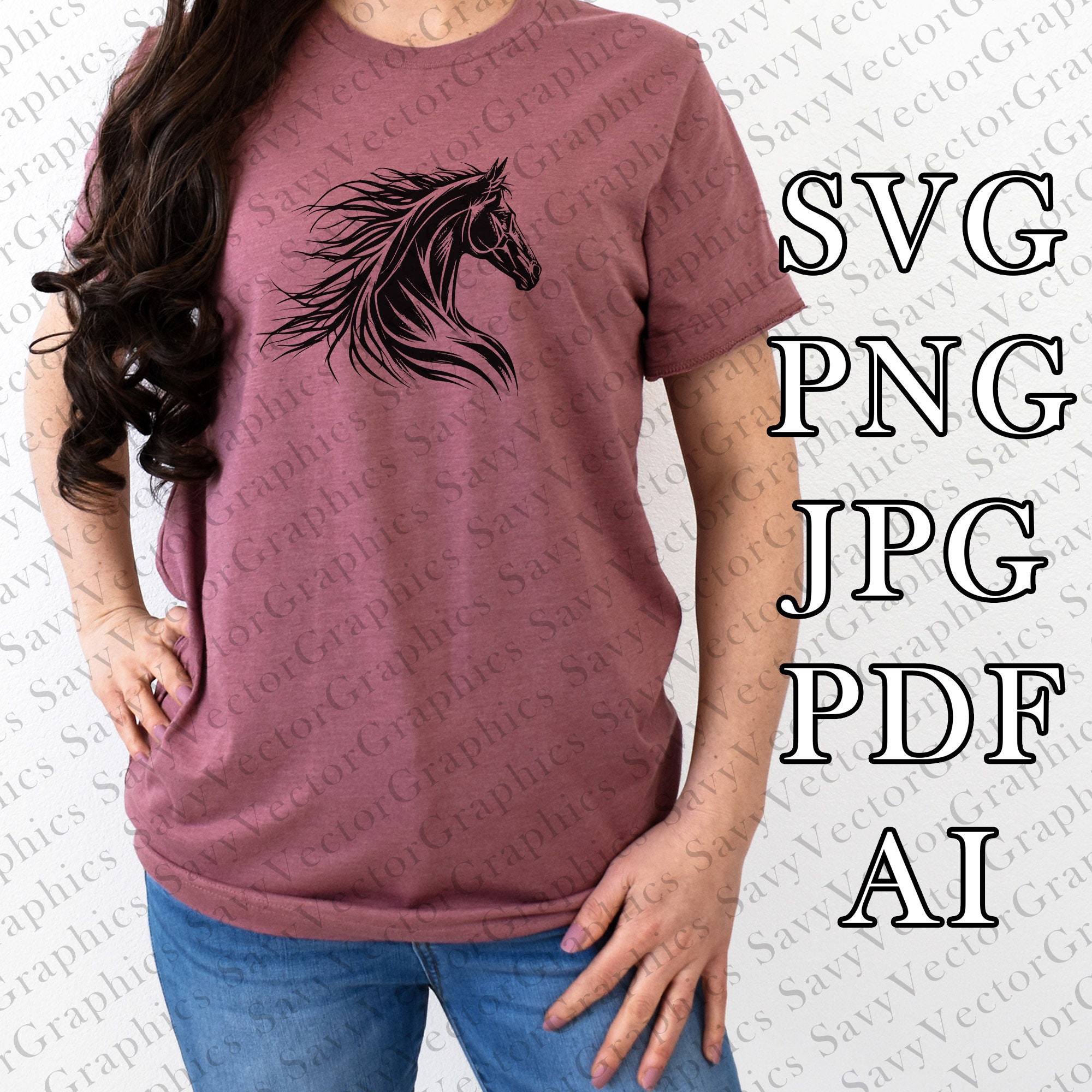 Caballo Cabeza de caballo Caballo SVG svg galope Archivo - Etsy México