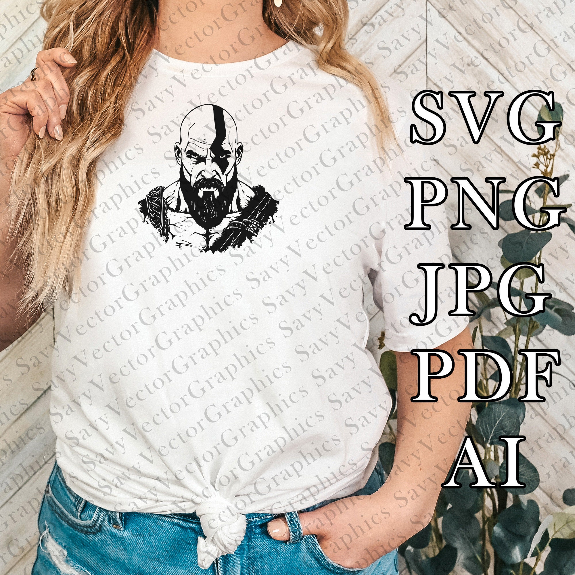 Kratos Vector Kratos SVG God of War SVG Cut File Cricut - Etsy Australia