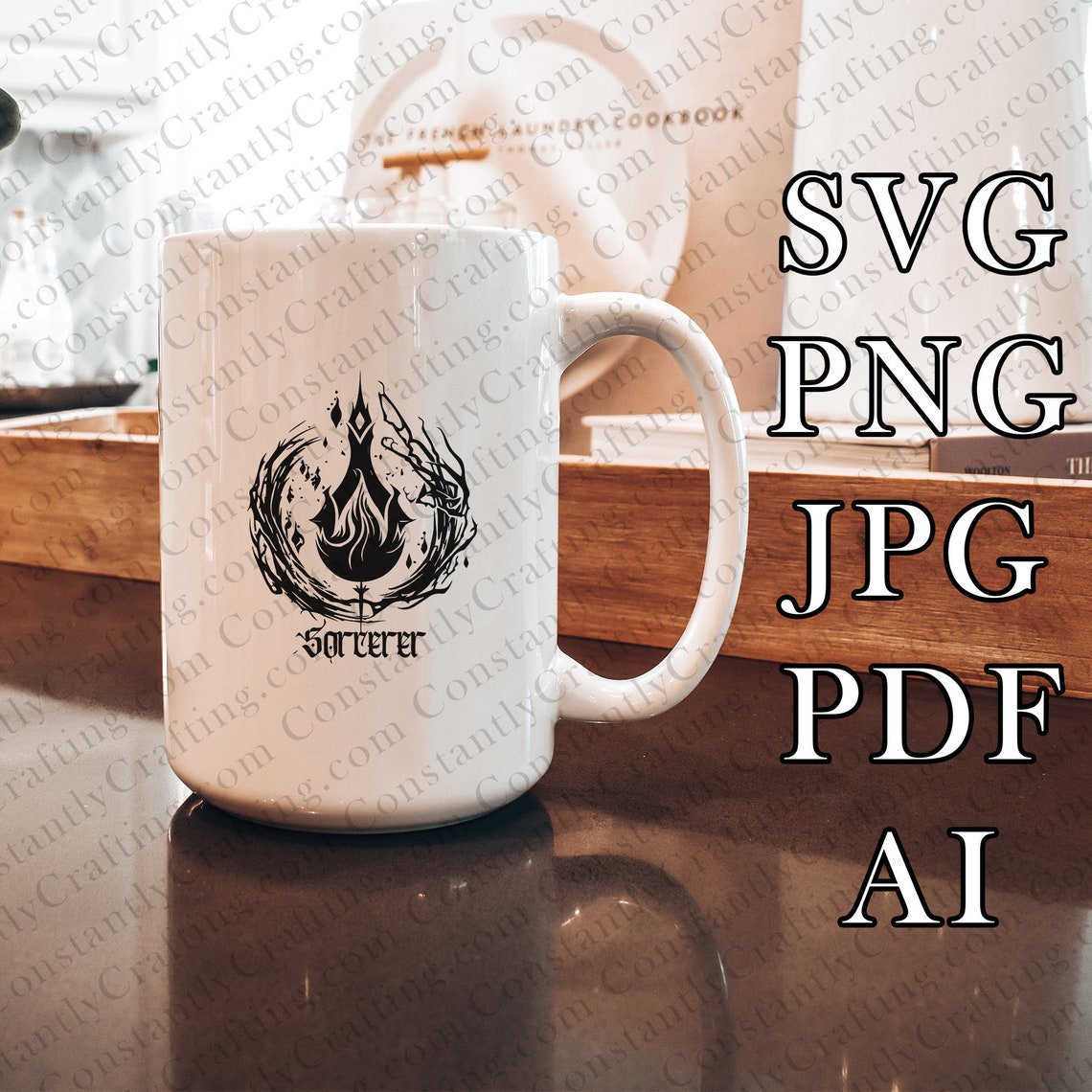 Sorcerer Emblem SVG, D&D, Fantasy, Cut File Cricut, Decal, Laser ...