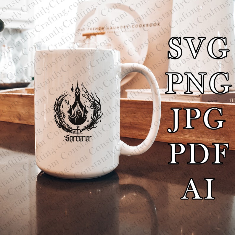 Sorcerer Emblem SVG D&D Fantasy Cut File Cricut Decal - Etsy