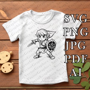 Young Link SVG, Zelda Young Link SVG, Young Link, Cartoon Link, Link ...