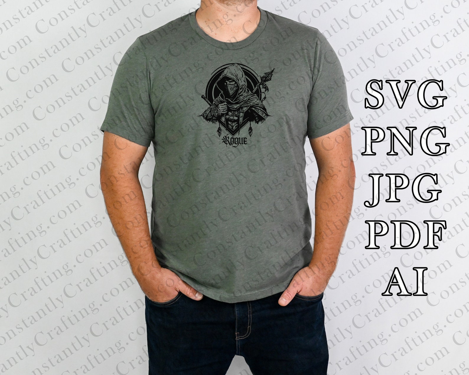 Rogue Male Rogue SVG SVG D&D Fantasy Cut File Cricut - Etsy