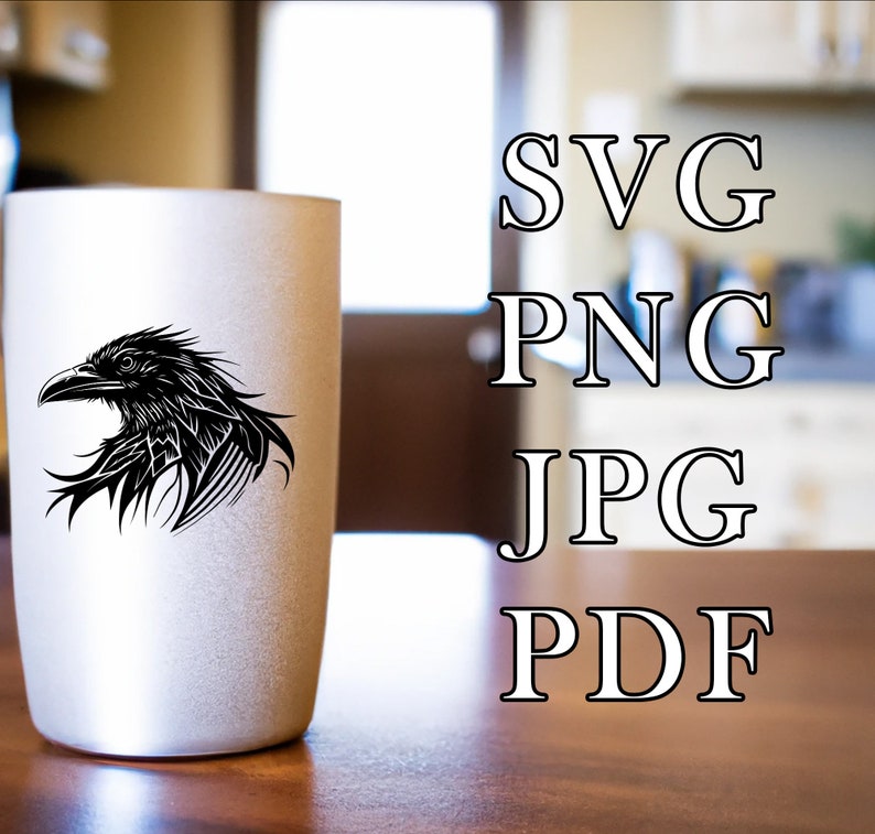 Raven Head SVG Raven SVG Raven Tattoo SVG Cut File Cricut - Etsy
