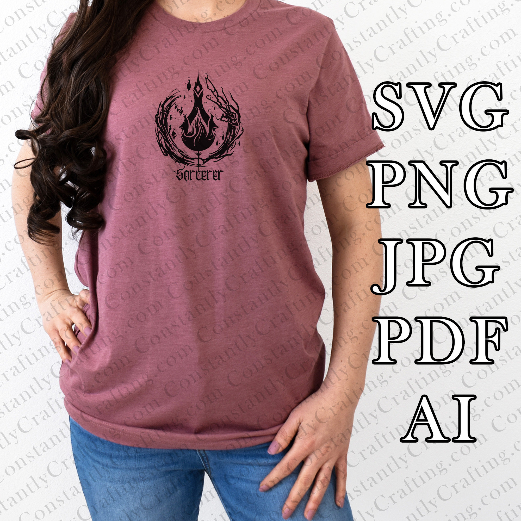 Sorcerer Emblem SVG D&D Fantasy Cut File Cricut Decal - Etsy