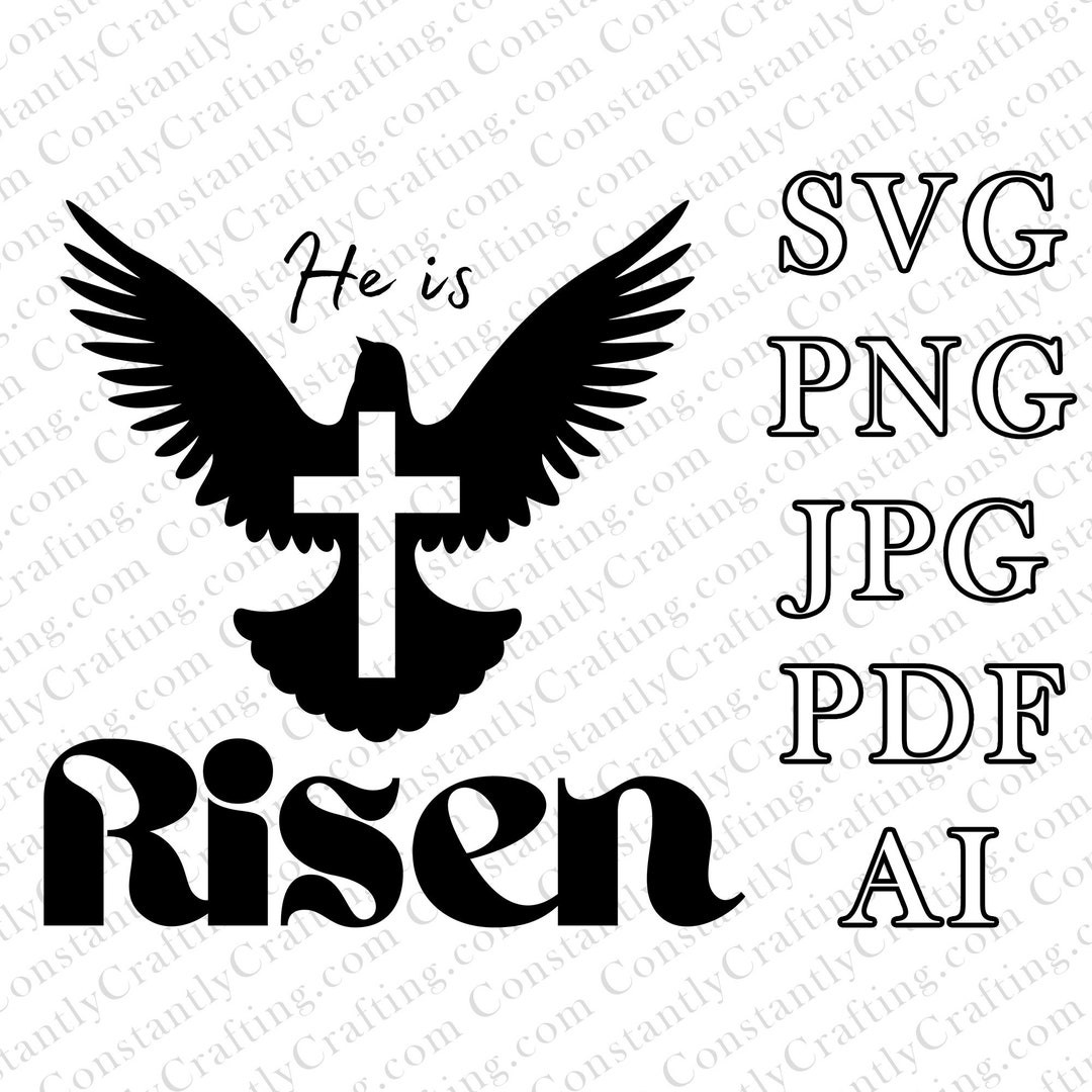 He is Risen, He is Risen Svg, Risen SVG, Easter Risen Svg, Easter Shirt ...