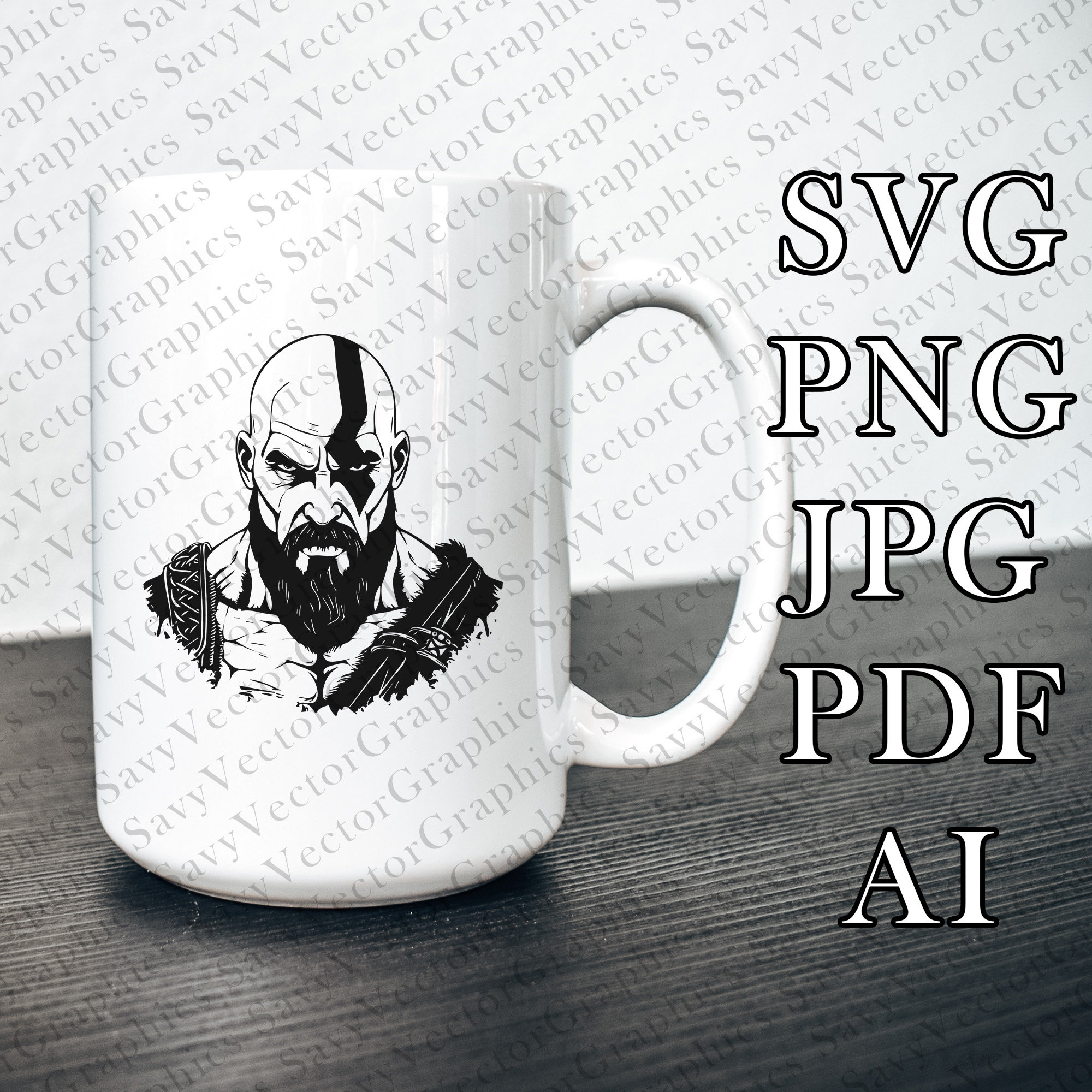 Kratos Vector Kratos SVG God of War SVG Cut File Cricut - Etsy Australia
