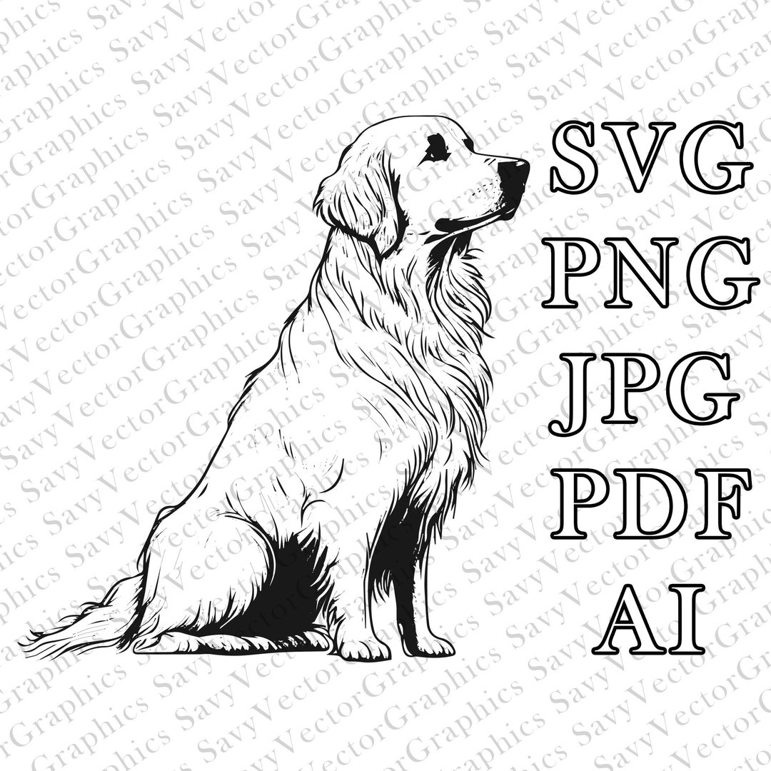 White Retriever, White Retriever SVG, Retriever, Dog, Cut File Cricut ...