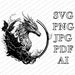 Life Dragon SVG, Life Dragon, D&D, Fantasy, Cut File Cricut, Xtool ...