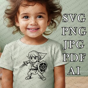 Young Link SVG, Zelda Young Link SVG, Young Link, Cartoon Link, Link ...