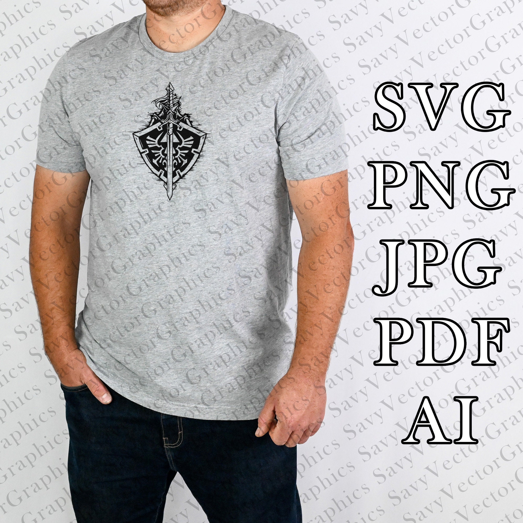 Zelda Sword and Shield SVG Master Sword SVG Link Tears of - Etsy Canada