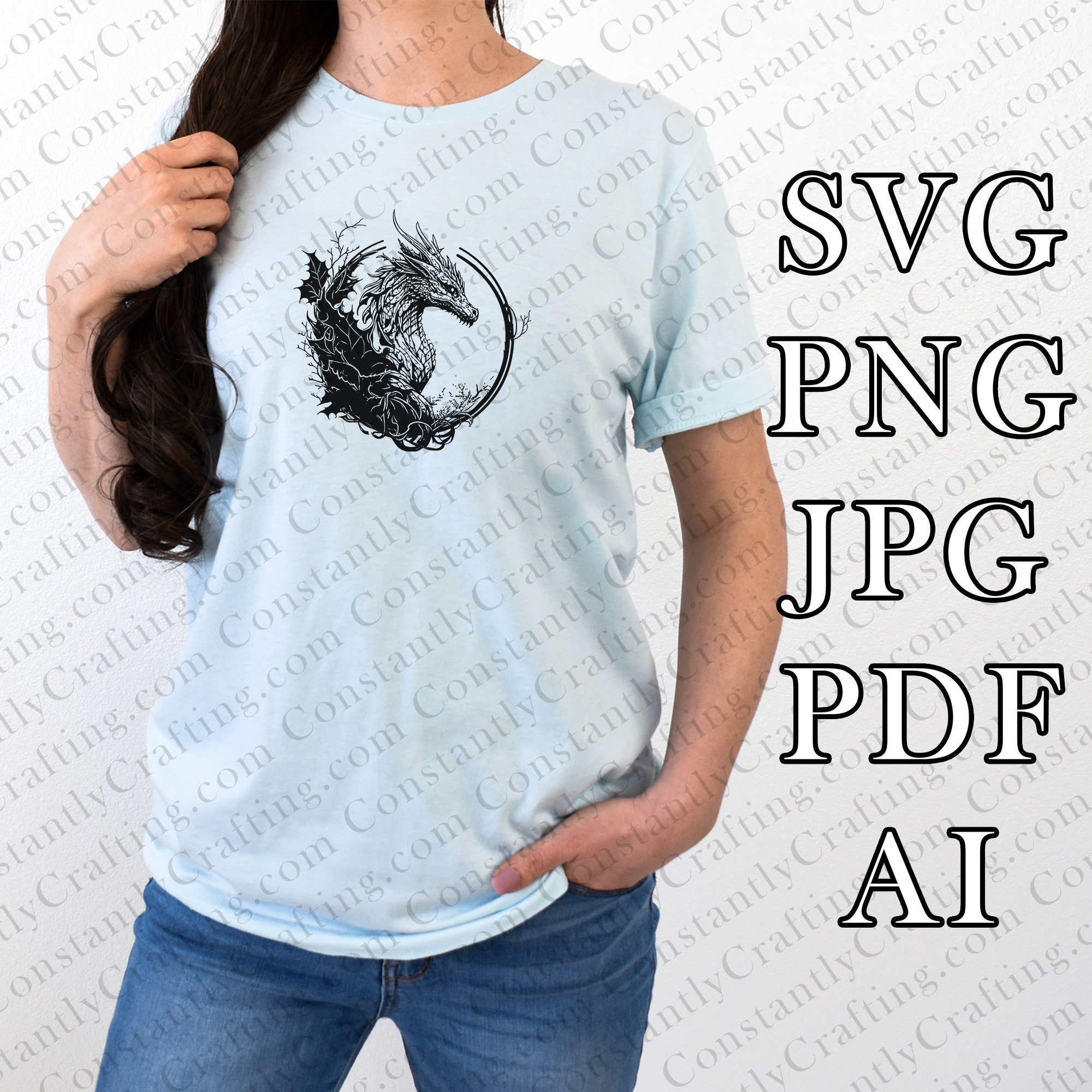 Life Dragon SVG, Life Dragon, D&D, Fantasy, Cut File Cricut, Xtool ...