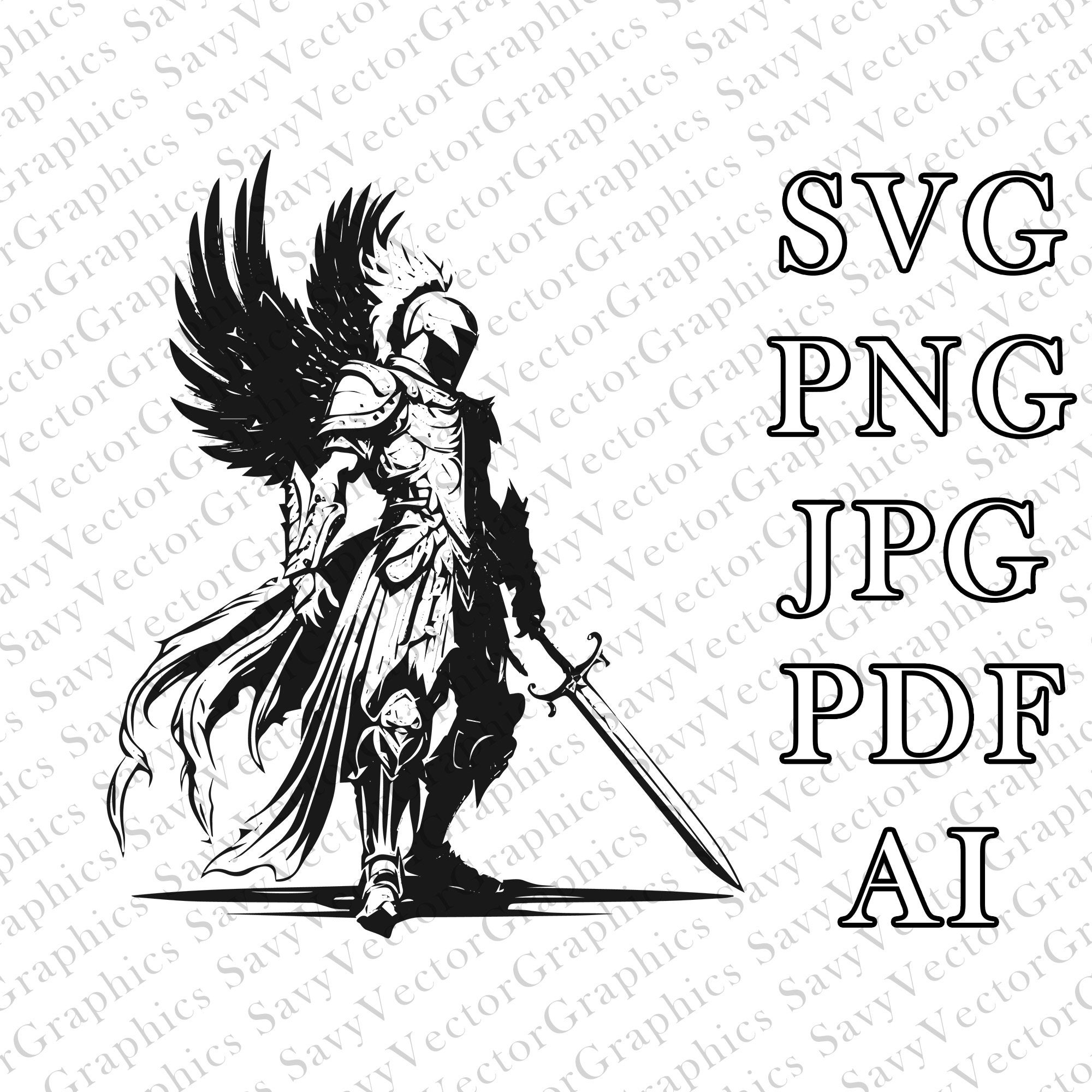 Warrior Angel Drawing