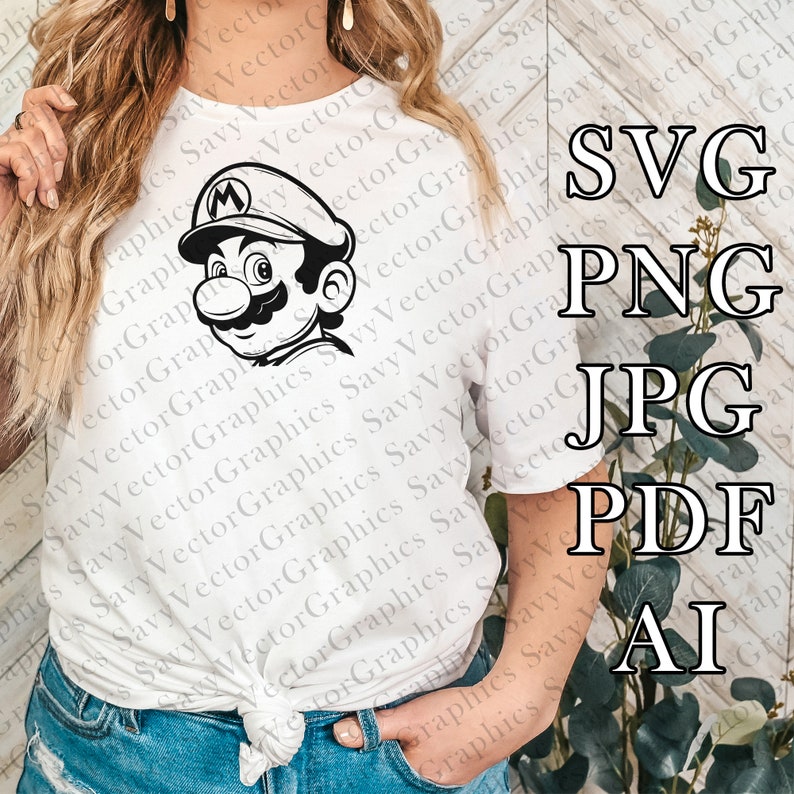 Mario SVG Mario Movie SVG Mario Movie Cut File Cricut File - Etsy