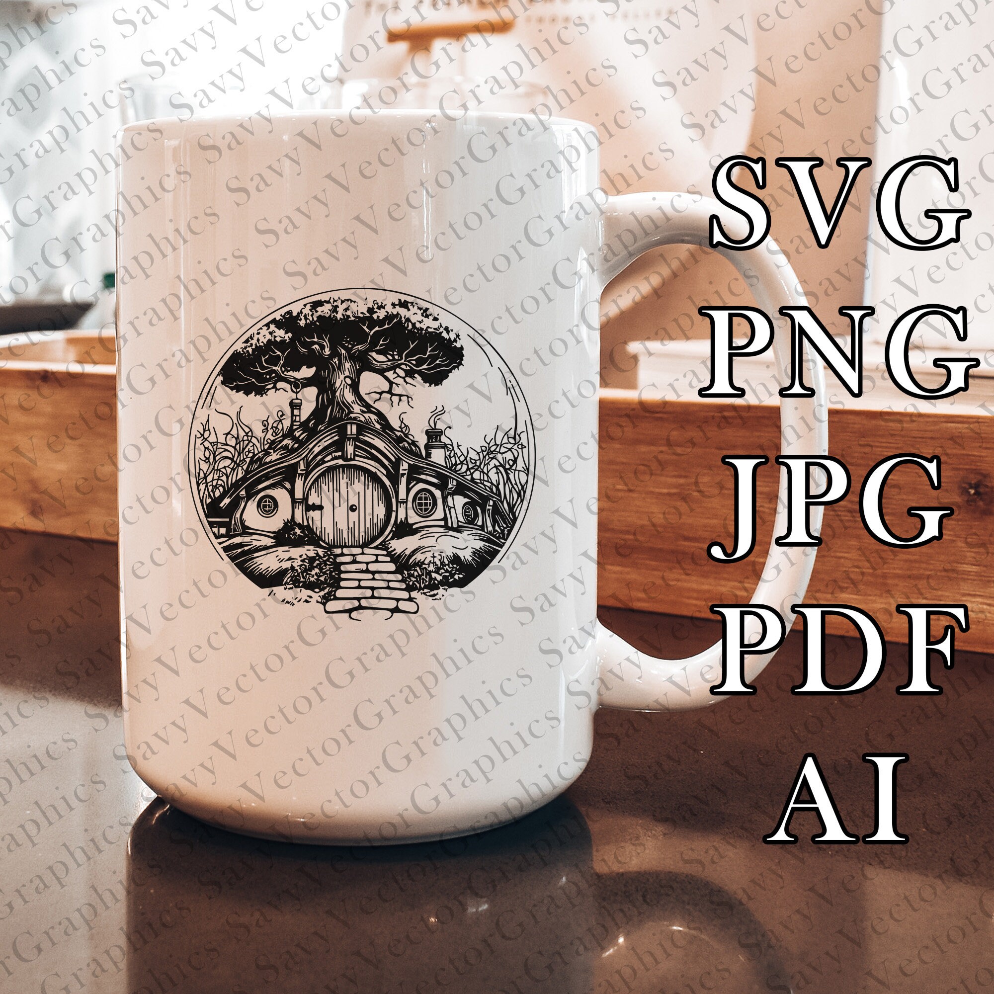 Hobbit House SVG Lord of the Rings Hobbit Hole SVG Golum - Etsy