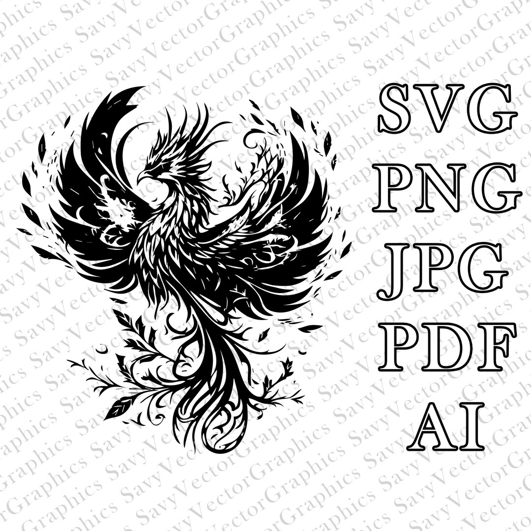 Phoenix, Phoenix SVG, Fantasy, Cut File Cricut, Xtool, Laser, File for ...