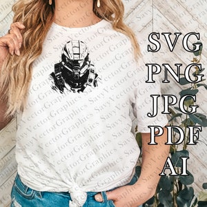 Halo Master Chief SVG, Halo Master Chief PNG, Halo, Master Chief, Cut ...