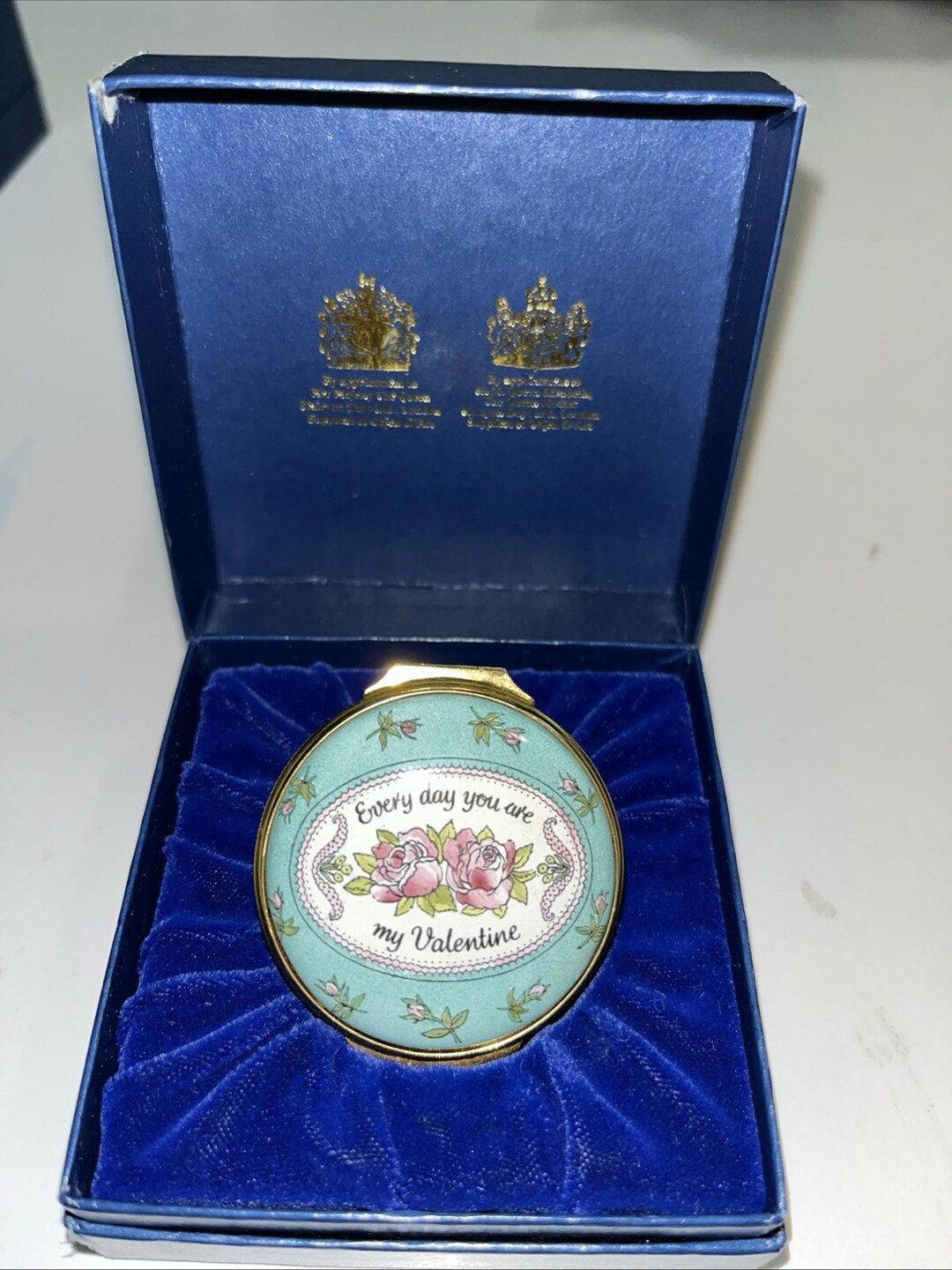 Halcyon Days Trinket Box 1988 Valentine's Day VTG in Original Box - Etsy