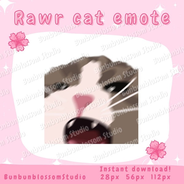 Rawr Twitch Emote - Etsy