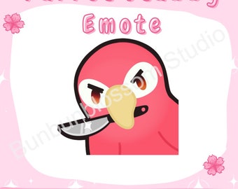 Chibi Blue Parrot Emote Collection Twitch & Discord Channel Points ...