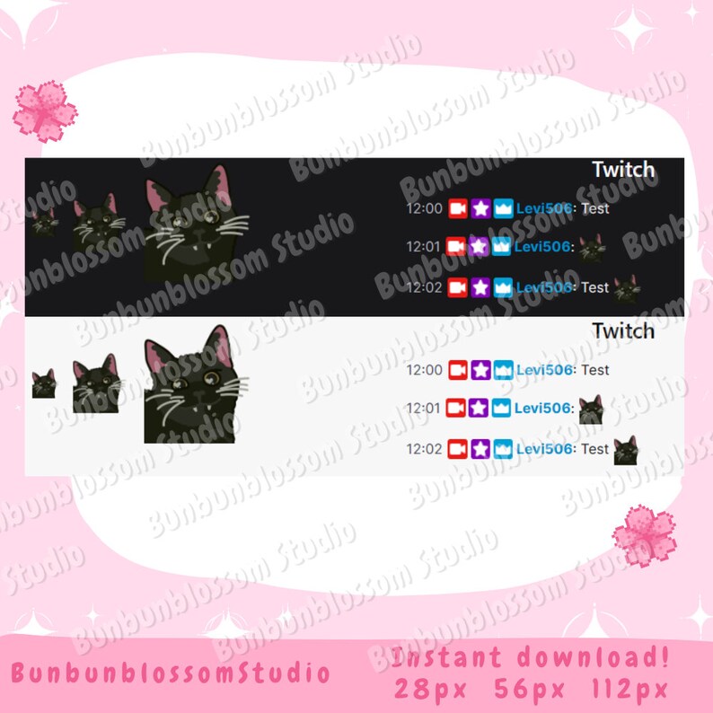 Kawaii Cute Twitch Discord Streamer Goofy Smiling Cat Emote - Etsy