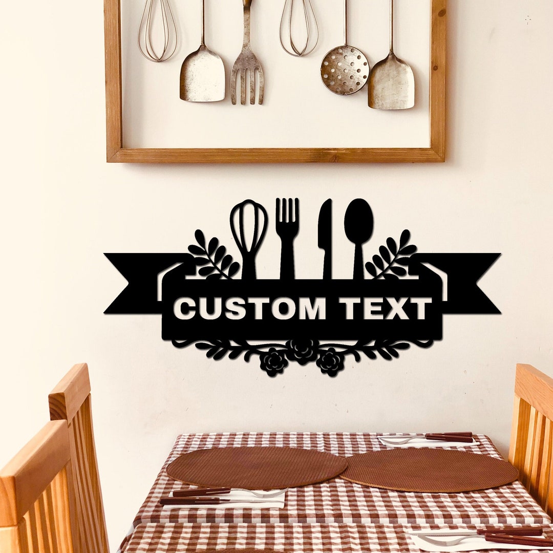 Personalized Kitchen Wall Decor Custom Kitchen Signs Pantry Signs ...