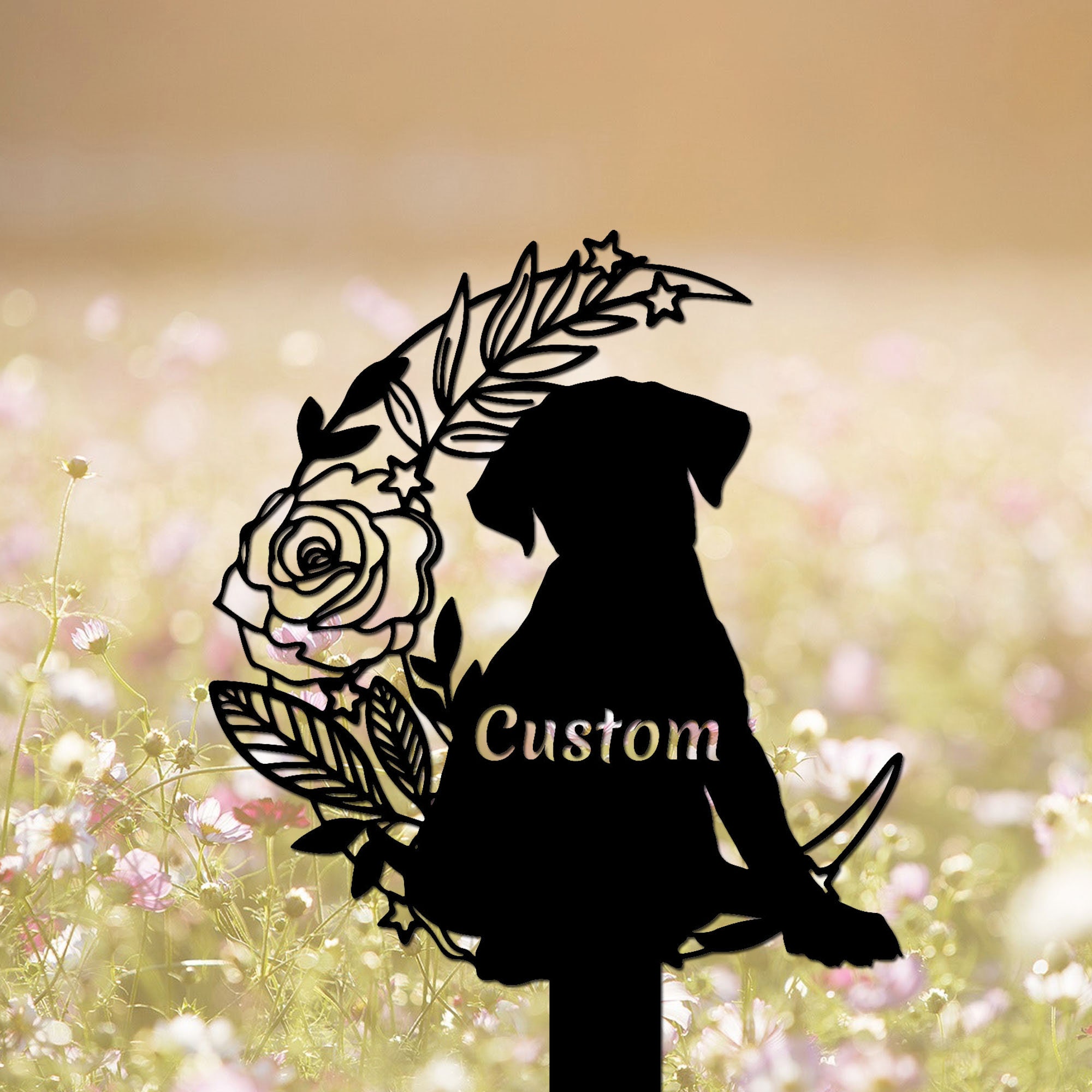 Dog Memorial Stake Personalized Dog Grave Markers Garden - Etsy
