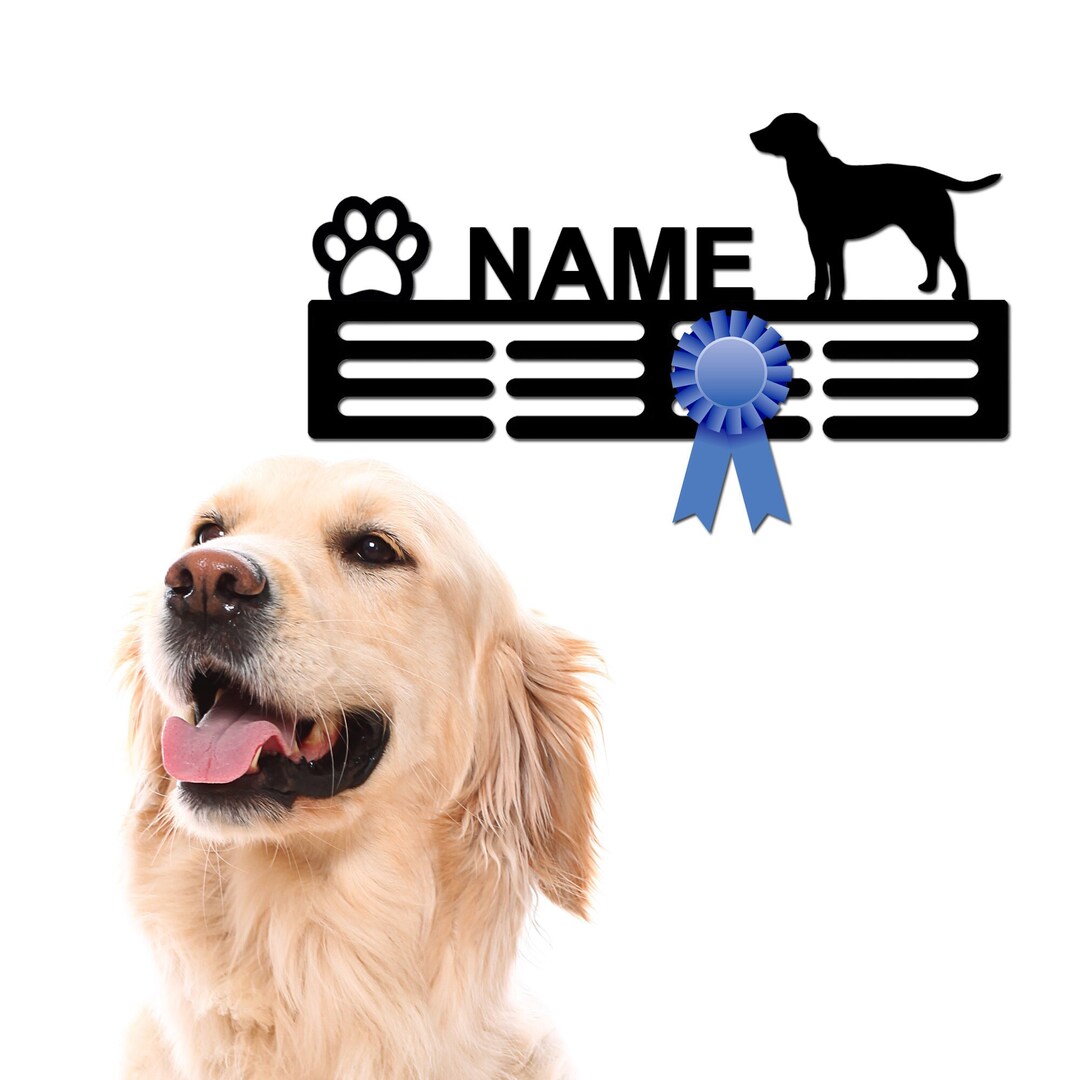 Custom Dog Medal Hanger, Personalized Pet Award Display - Etsy